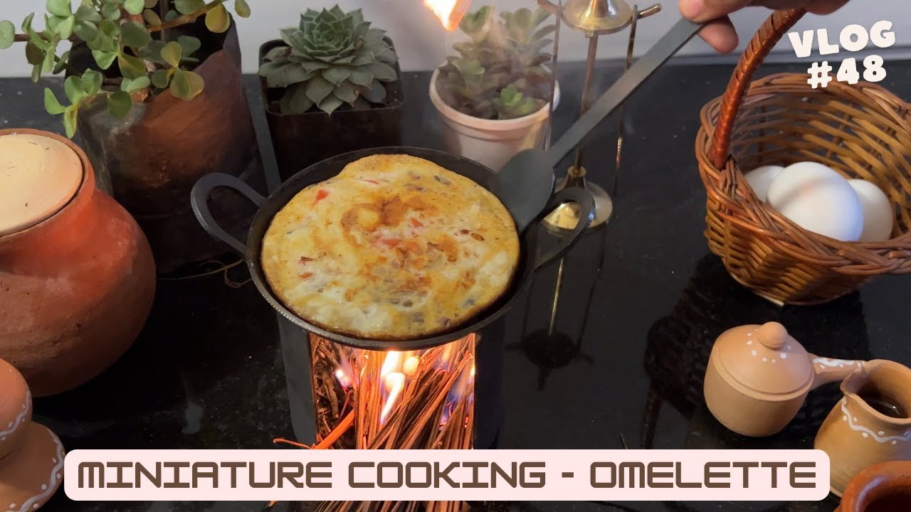 Miniature Omelette Masala Omelette Recipe | Mini Food #omelette # ...