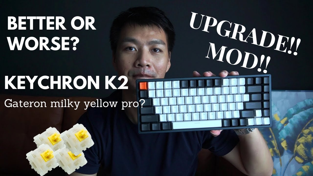 Keychron Keyboard update!! | Gateron Milky Yellow Pro & Acoustic Pad ...