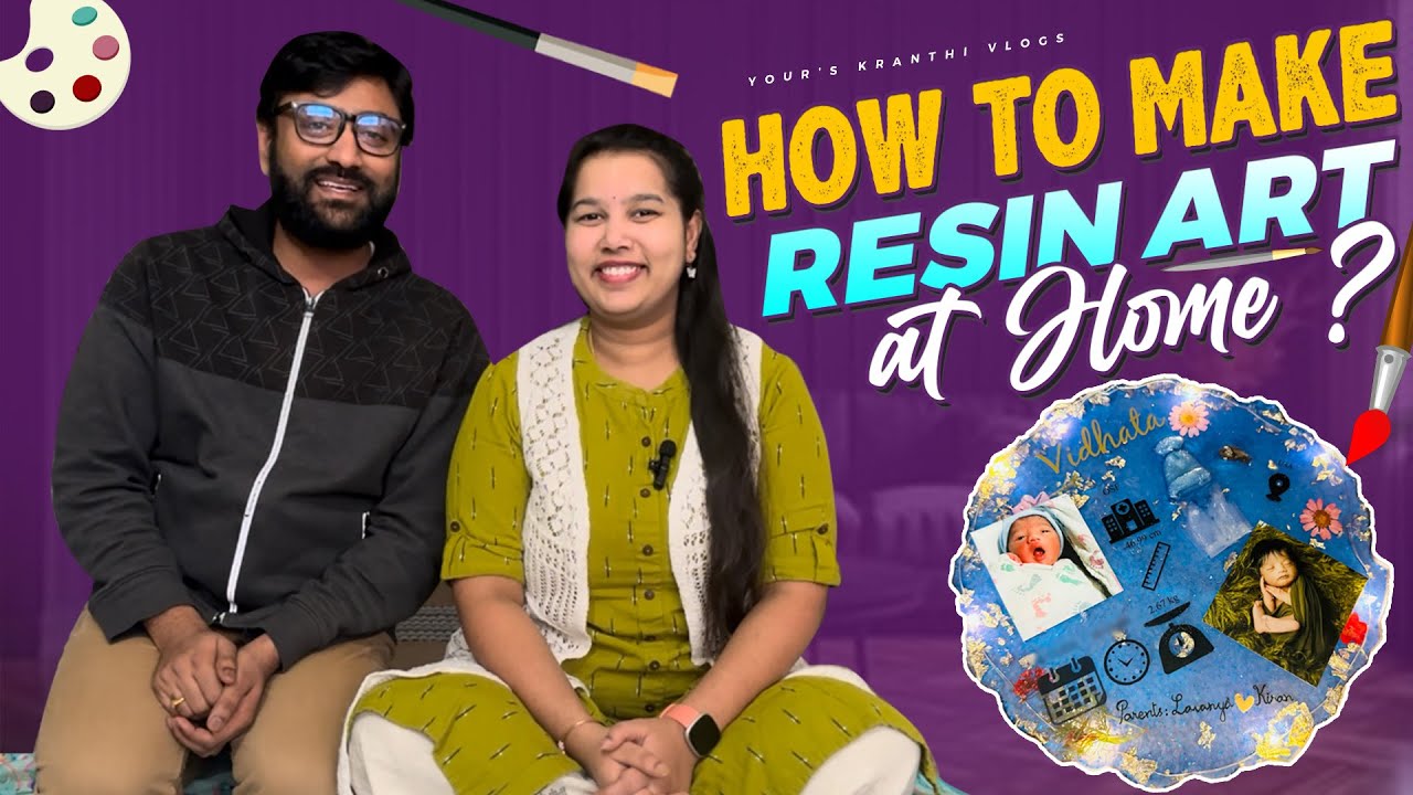 How to make Resin Art at Home | make resin art in telugu | your's ...