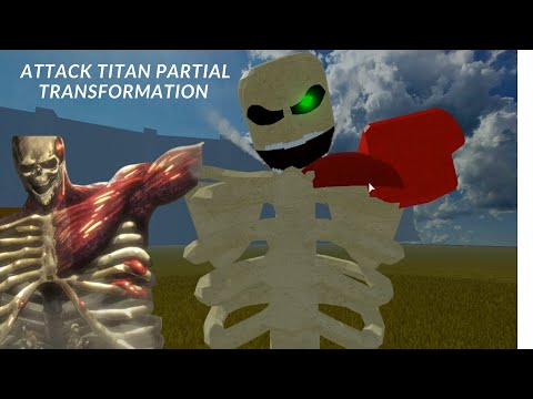 How To Transform into Attack Titan Partial Transformation - Typical ...