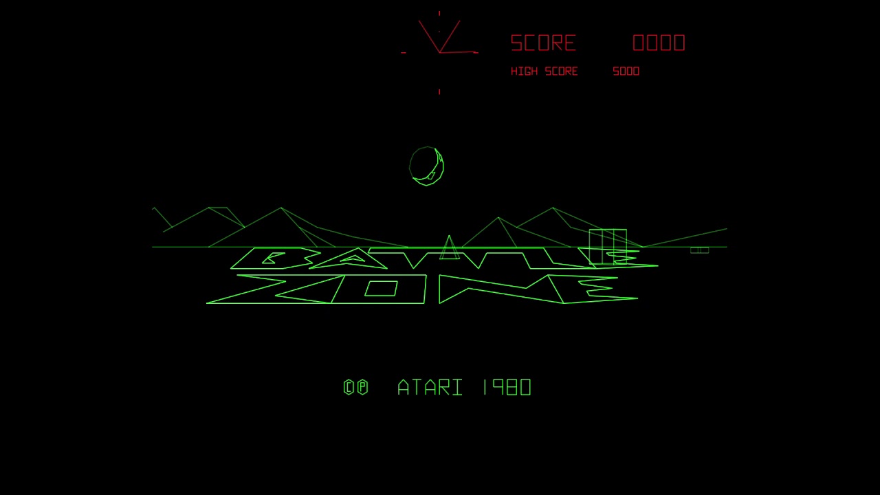 Battle Zone 1980 Atari Arcade Game - YouTube