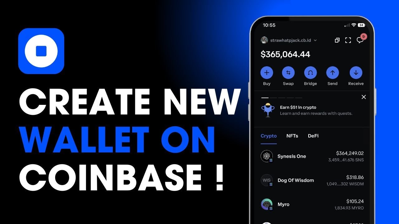 How to Create a New Coinbase Wallet ! - YouTube