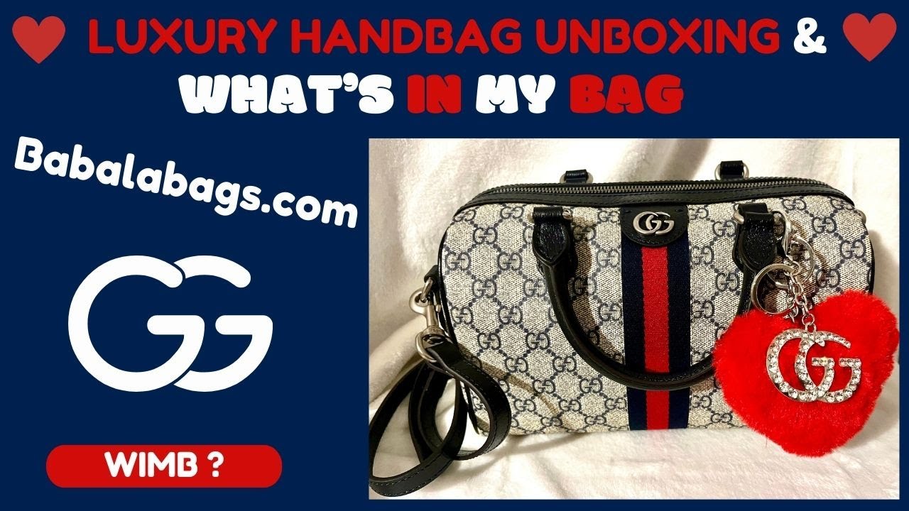 💙LUXURY HANDBAG UNBOXING| Babalabags.com| What's In My Bag| GG Ophidia ...