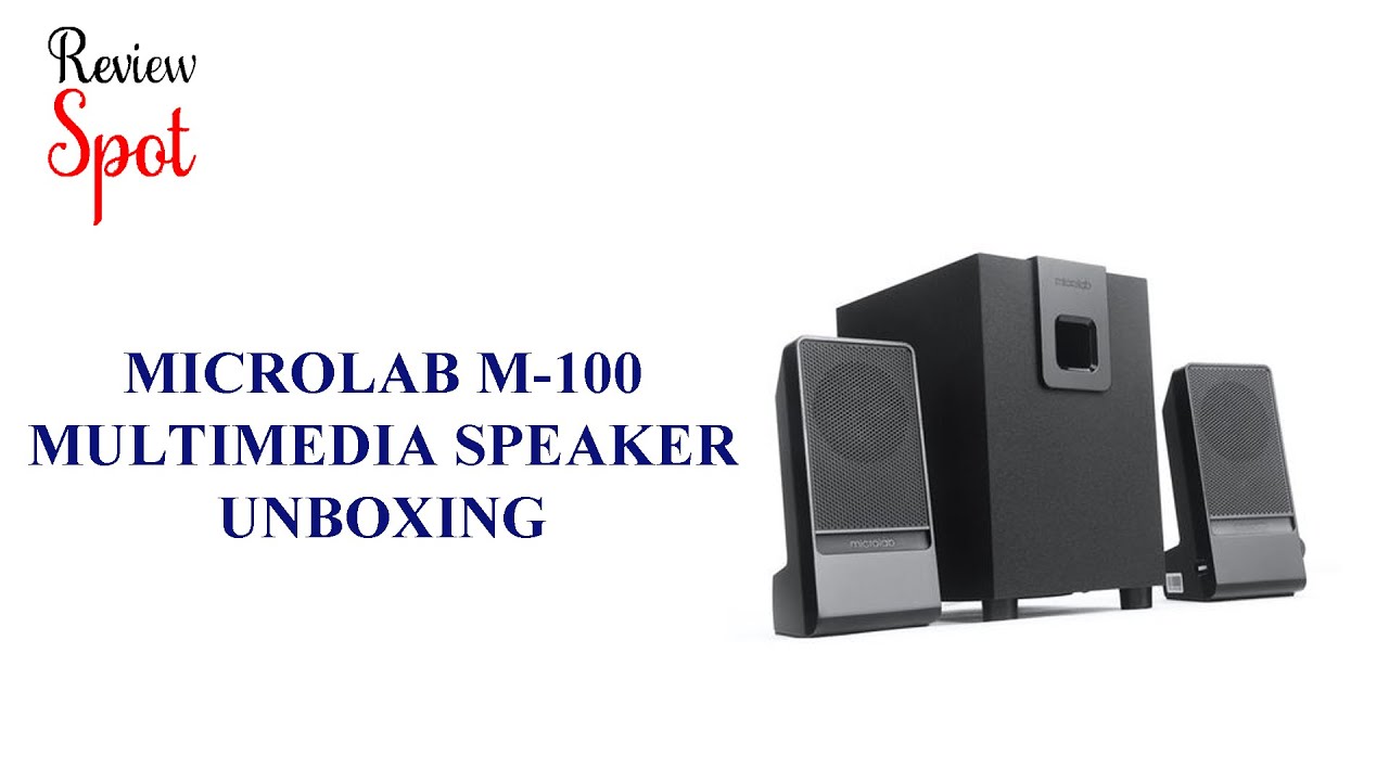 MICROLAB M100 2.1 MULTIMEDIA SPEAKER | SINHALA REVIEW & UNBOXING - YouTube