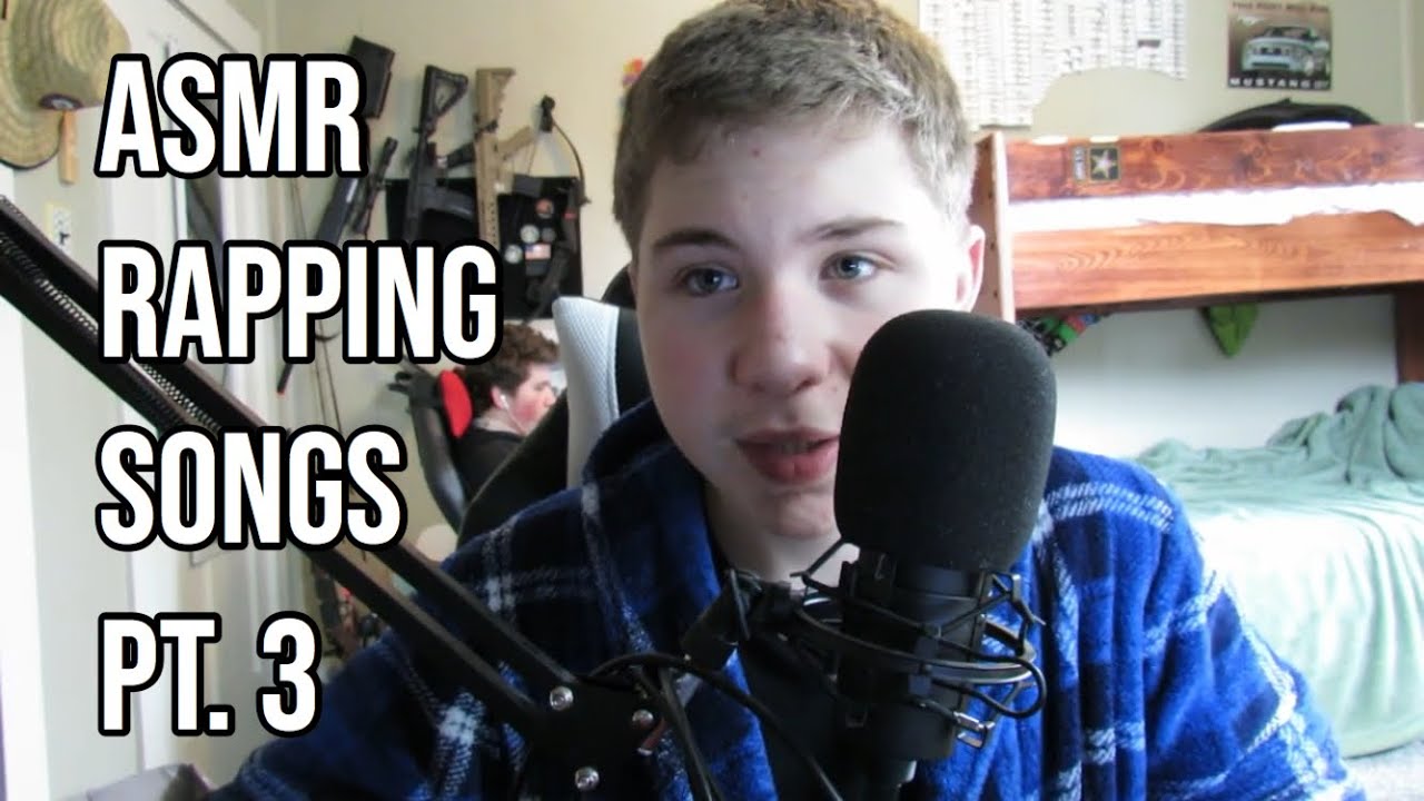 (ASMR) RAPPING IN ASMR PT. 3 | GUM CHEWING | SOFT WHISPERING. - YouTube