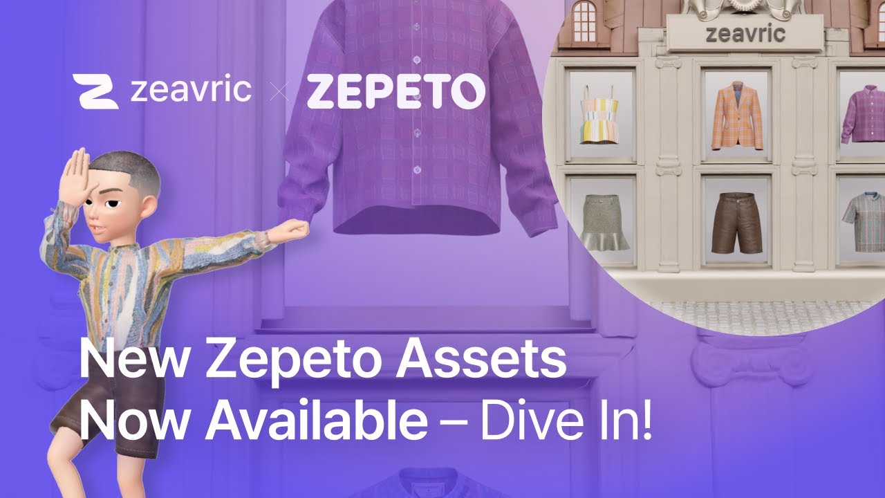 [ZEPETO x Z-WEAVE] Free Sample Asset Library - YouTube