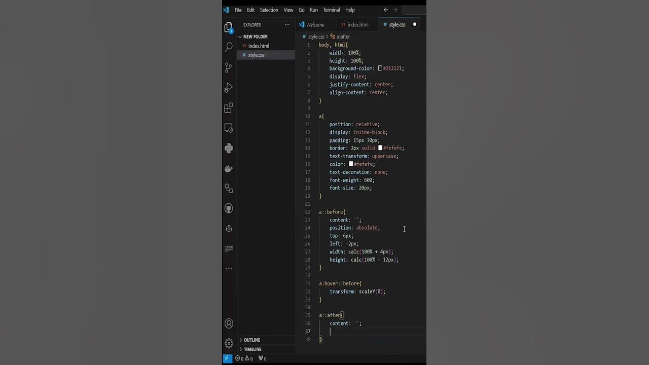 HTML CSS Button Hover Effect - YouTube