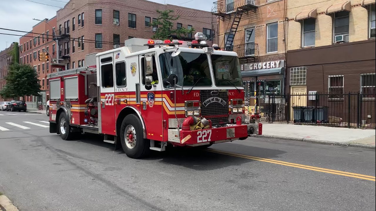 FDNY Engine 227 Responding - YouTube