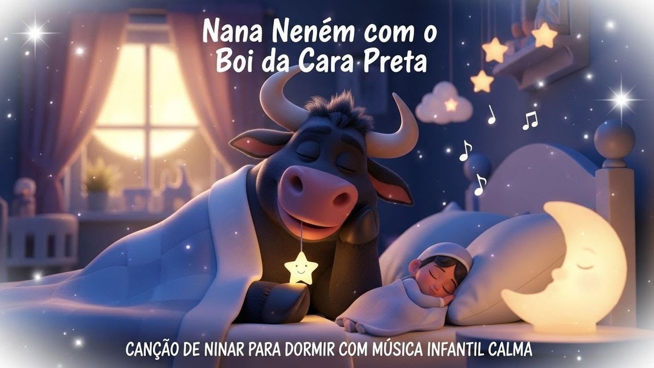Nana Neném com o Boi da Cara Preta 💤 Canção de Ninar para Dormir com ...
