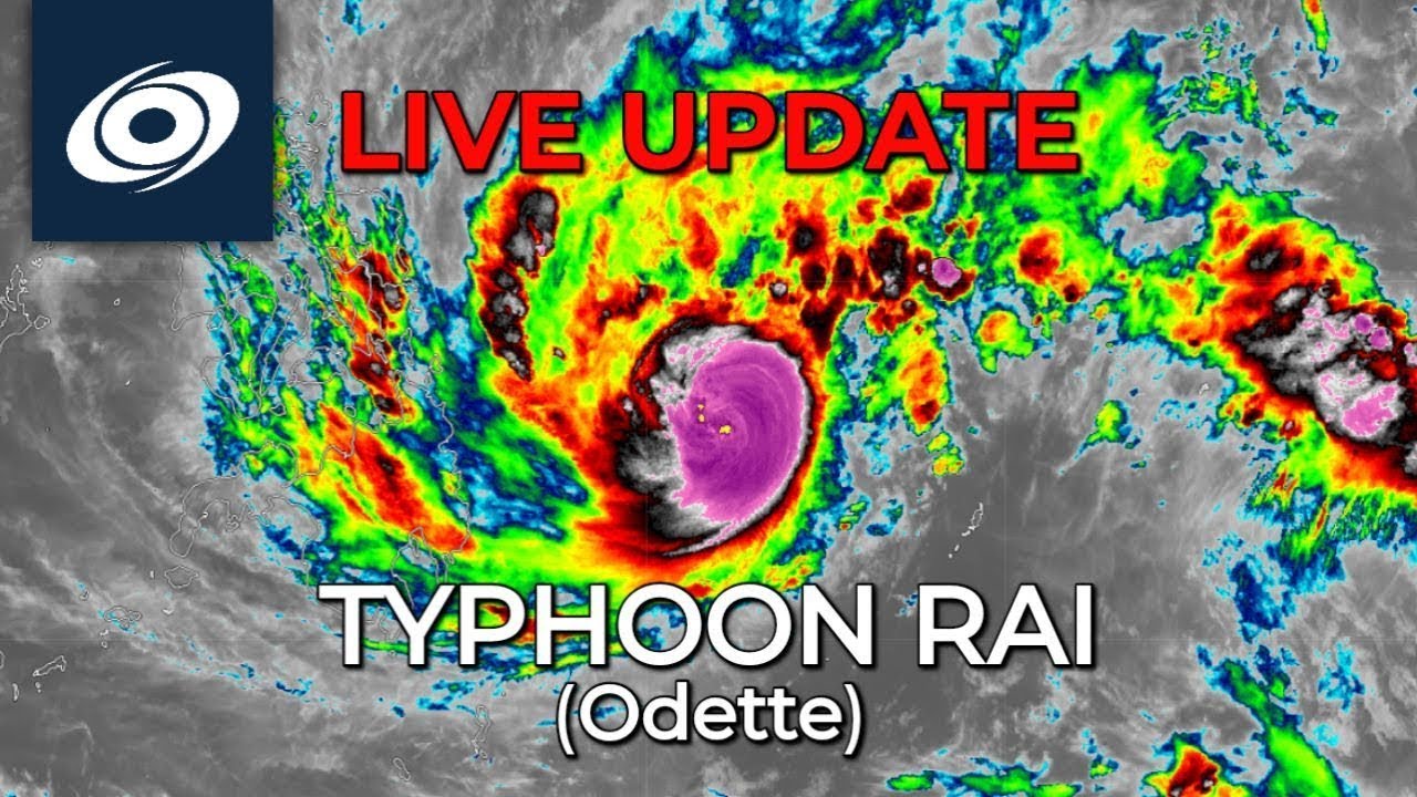 TYPHOON ODETTE (RAI) LIVE SATELLITE IMAGE - YouTube