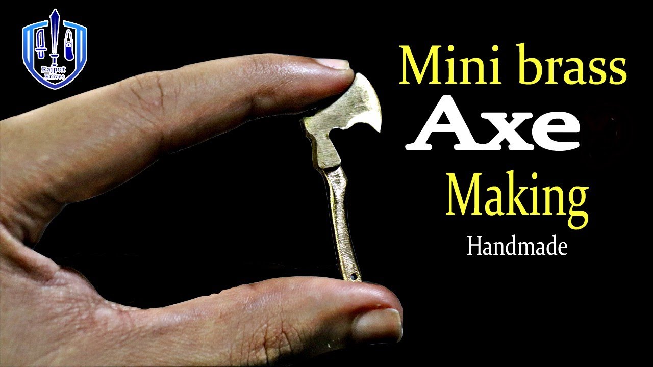 Mini Axe making from full Brass - YouTube