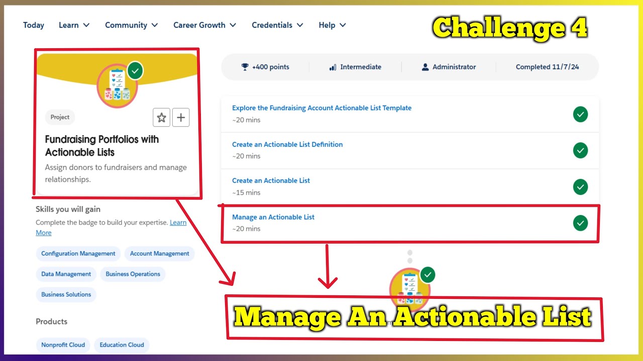 Manage an Actionable List | Fundraising Portfolios with Actionable ...