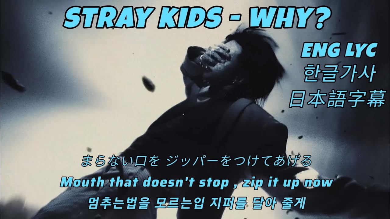 스트레이키즈 Stray Kids [ WHY ? ] 가사 해석 번역 / ENG/lyrics/SKZ ストレイキッズ 日本語字幕/FMV ...