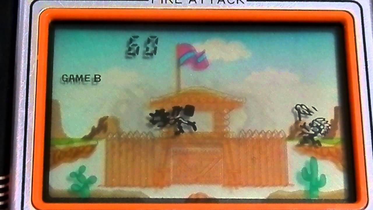 12511 Nintendo Game & Watch Fire Attack ID-29 1982 - YouTube