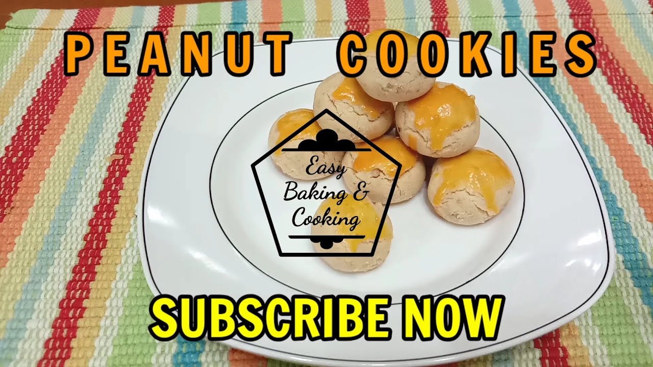 Peanut Cookies | Biskut Mazola | Soft & Crunchy Version | ASMR | Easy ...