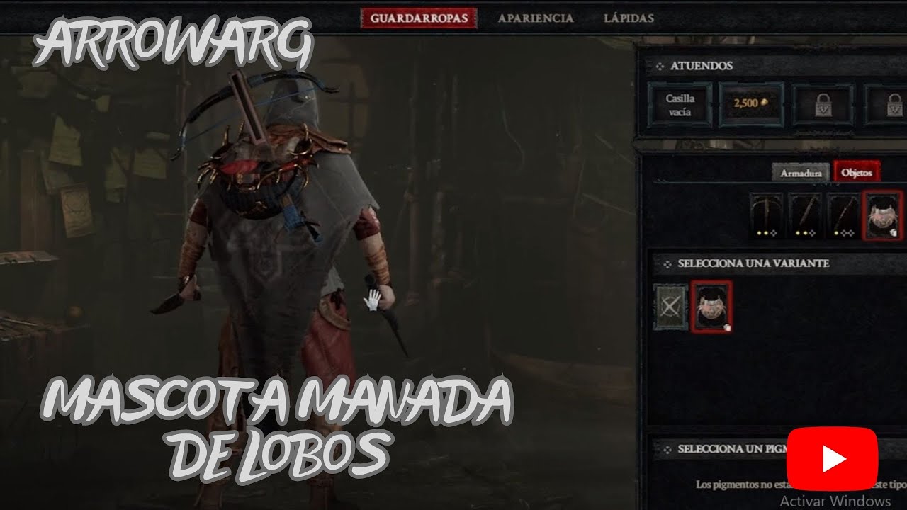 Mascota Manada de lobos en Diablo 4 - YouTube