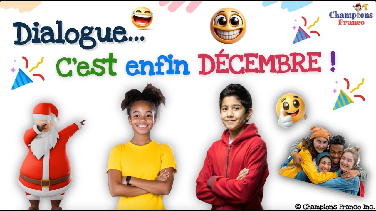 Dialogue quotidien ☃️ C'est enfin décembre ! 🎅🏼 Everyday French ...