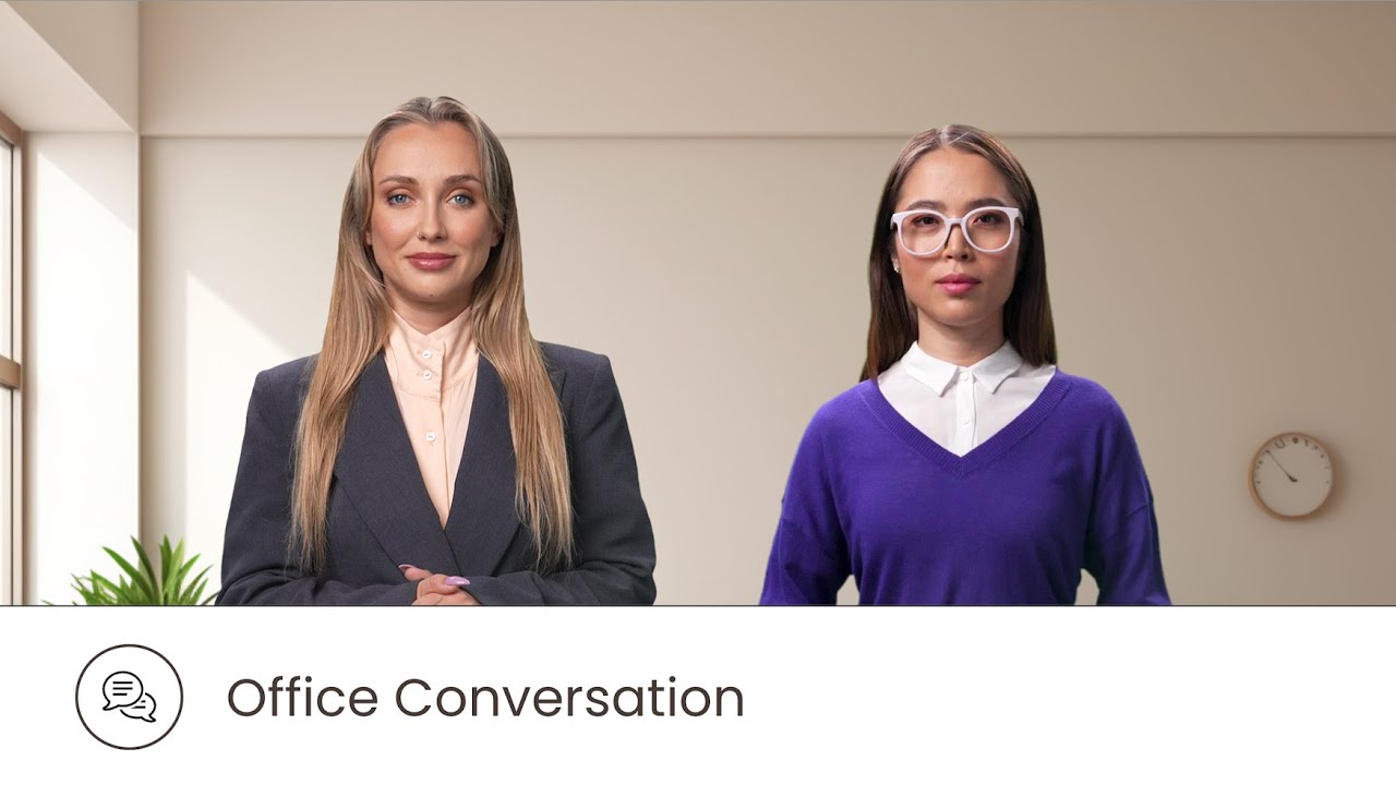 Office Conversation (Free AI Video Template) - YouTube