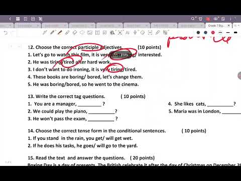 7 ci sinif ingilis dili boyuk summativ 2 bsq 2 numunesi #learnenglish #teachenglish