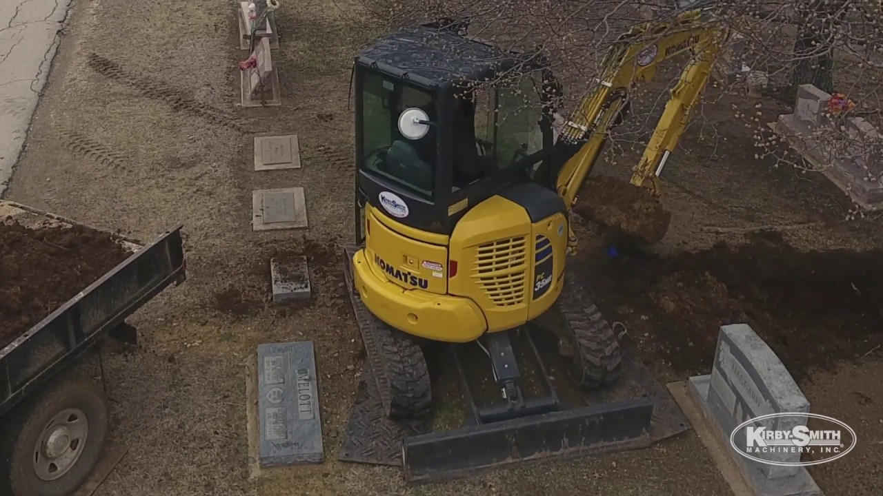 Komatsu PC35MR Excavator at Gainesville Cemetery - Kirby-Smith ...