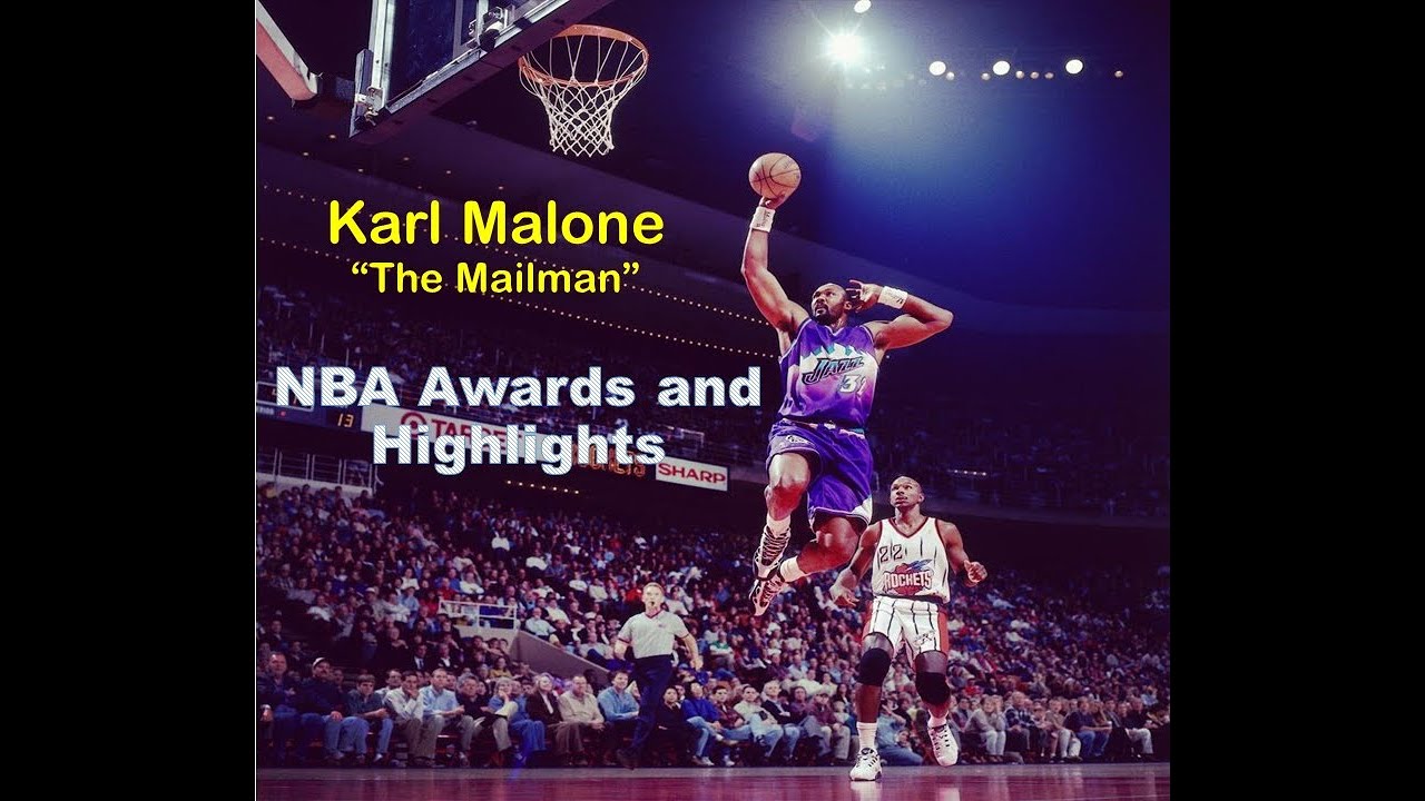 Karl "the Mailman" Malone,NBA Career Highlights and Awards - YouTube