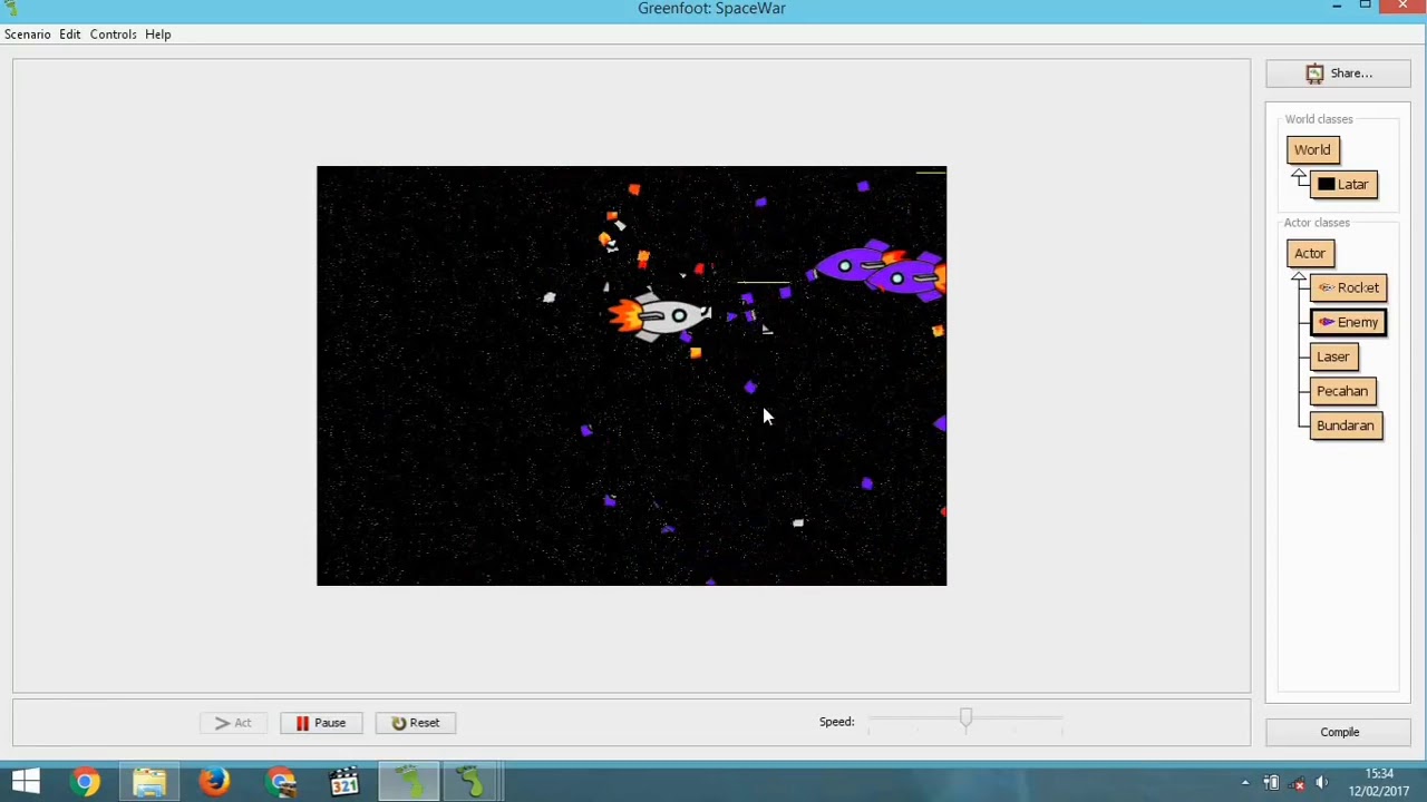 Greenfoot Game Roket - YouTube