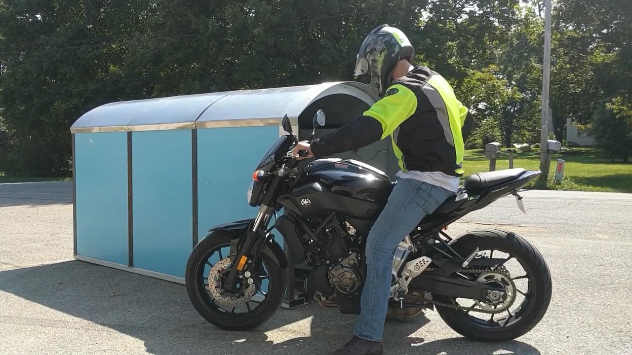 SafeBay Secure Motorcycle parking and storage - YouTube