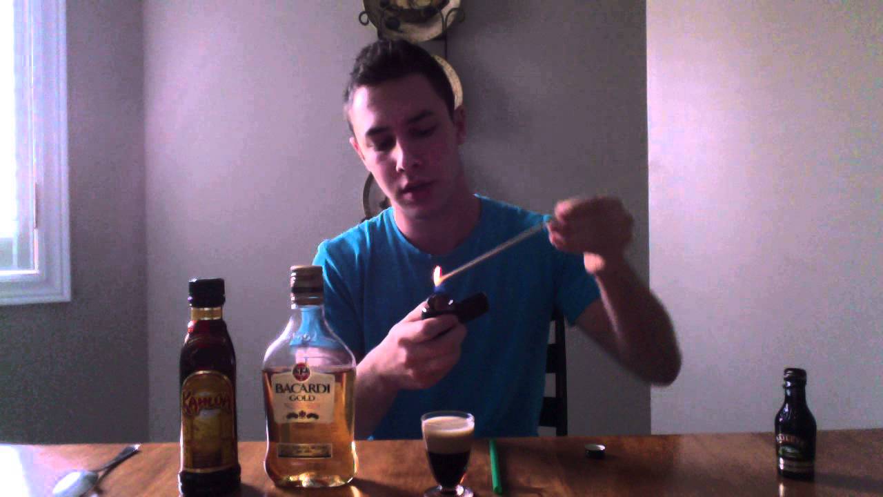 How to make a flaming b-52 shot - YouTube