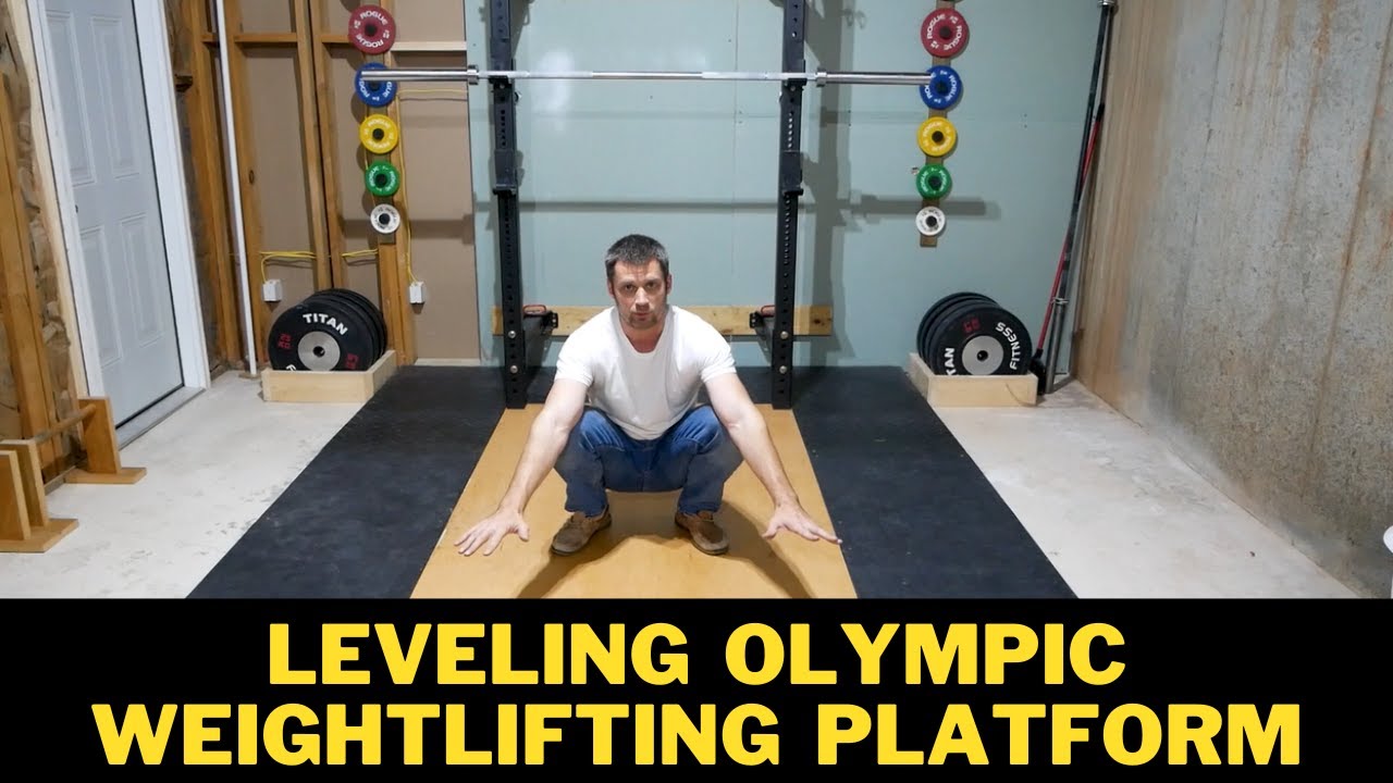 Leveling an Olympic Weightlifting Platform - YouTube