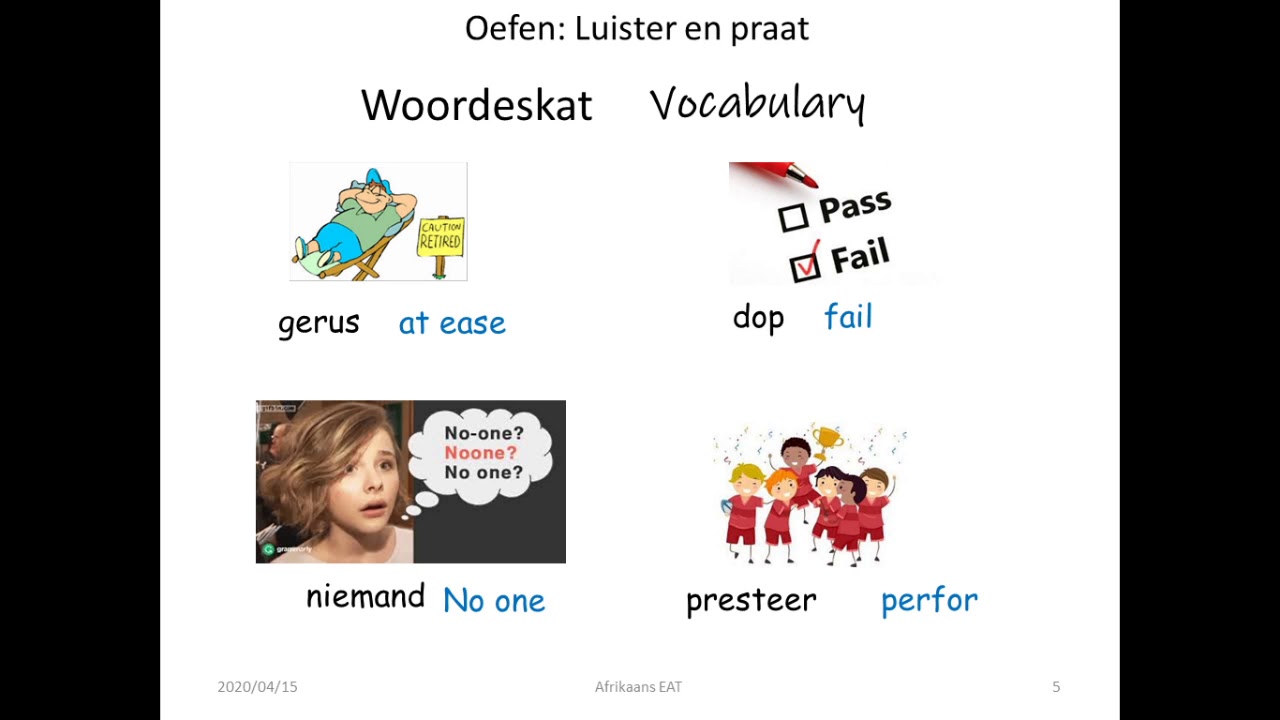 Oefen: Lees en Praat Graad 5 bl. 54 - YouTube