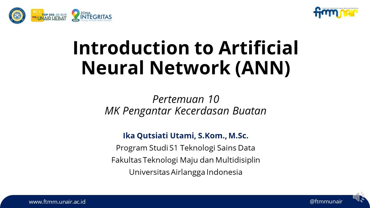 Pengenalan Artificial Neural Network (ANN) - YouTube