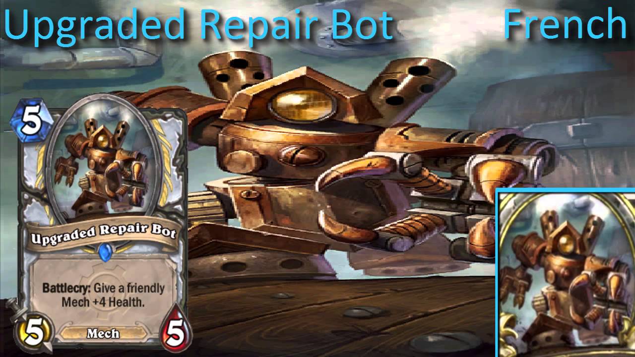 Upgraded Repair Bot card sounds in 12 languages -Hearthstone - YouTube