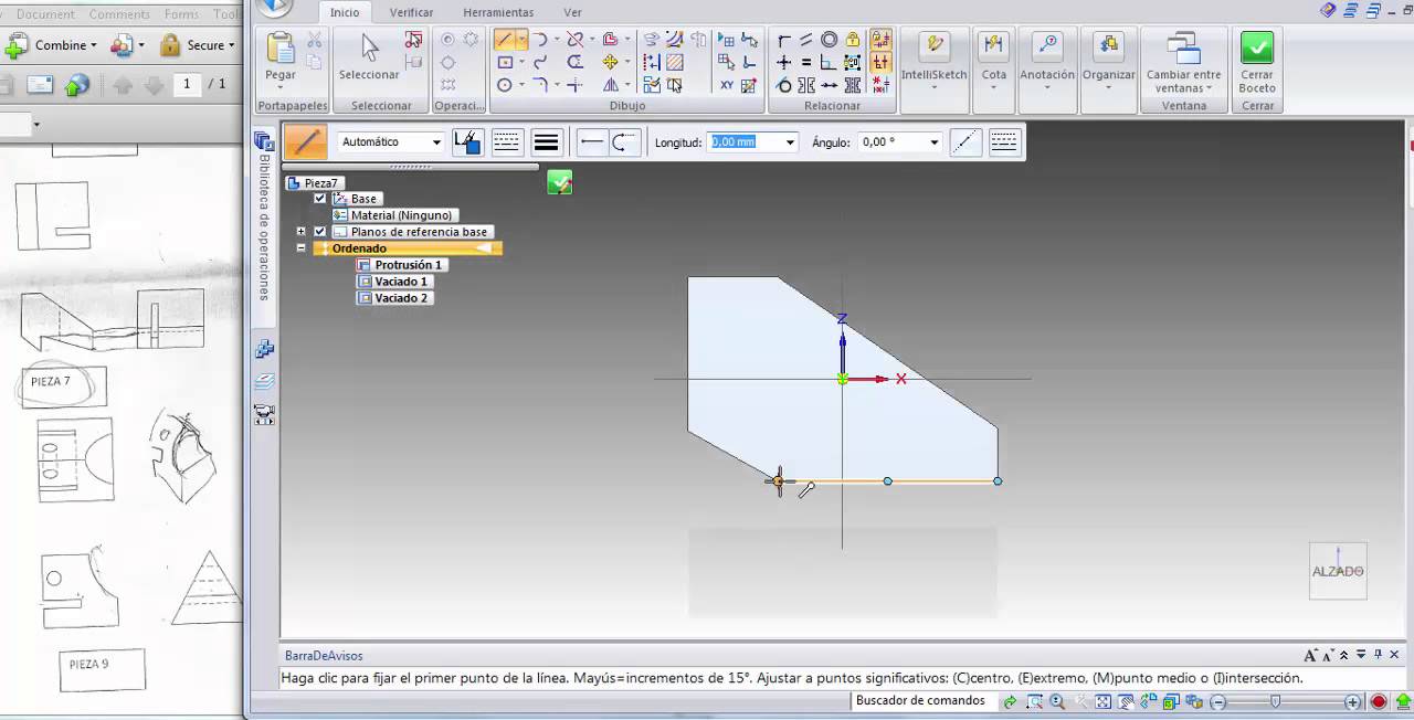 Dibujo Electromecánico - Cómo hacer una pieza en solid Edge ST6 (Figura 3) - YouTube