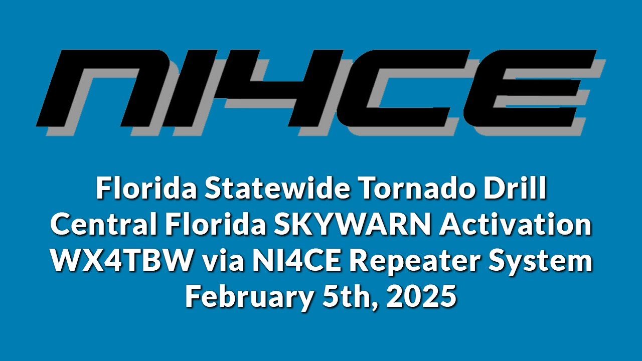 Florida Statewide Tornado Drill - Central FL SKYWARN via NI4CE ...
