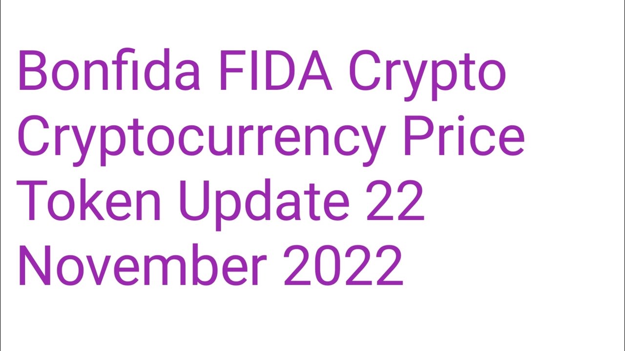 Bonfida FIDA Trending Token Today in CoinMarketCap | FIDA Price Crypto ...