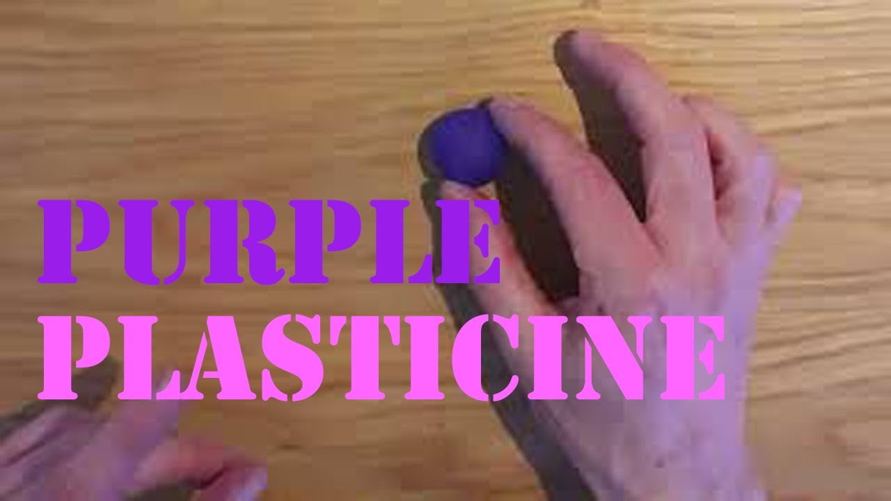 Playing with Purple Plasticine - YouTube