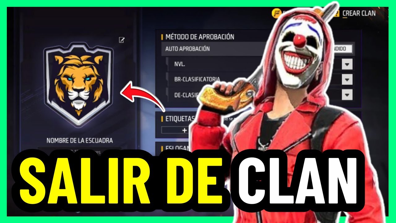 Como Salir De Un Clan En Free Fire (Facil Y Rapido) - YouTube