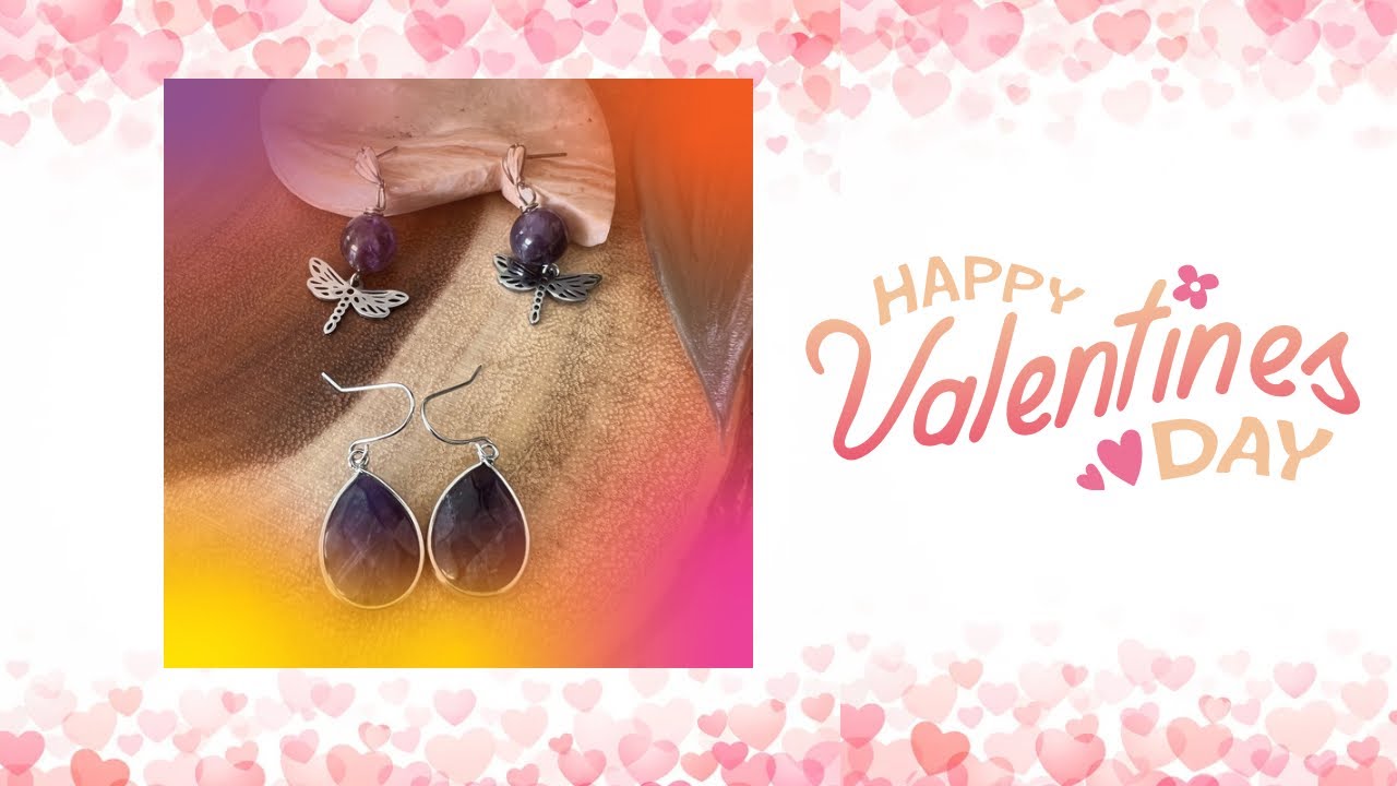 2 Simple Earrings|2 pairs of Amethyst Earrings|Quick Earrings with Bargain Bead Box|Dragon Fly ...