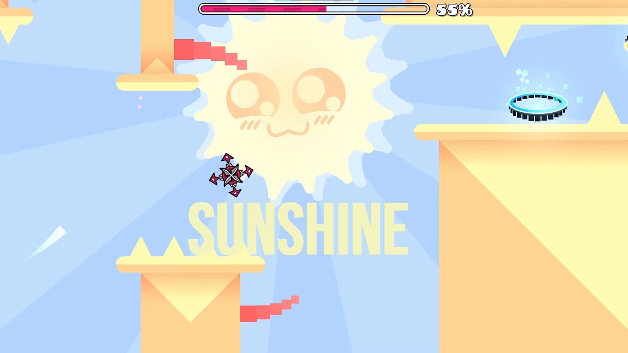 [Geometry Dash] Sunshine by Unzor (100%) No Coins - YouTube