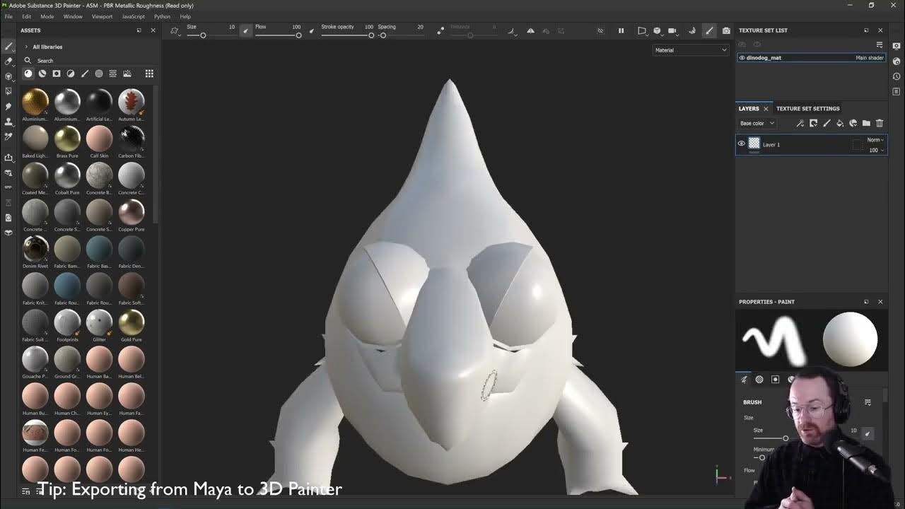 Exporting Maya FBX And Importing ToP ainter 3D - YouTube