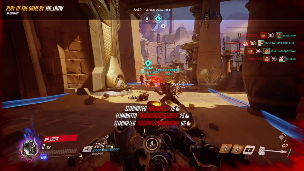 Overwatch - The dead quadruple kill - YouTube