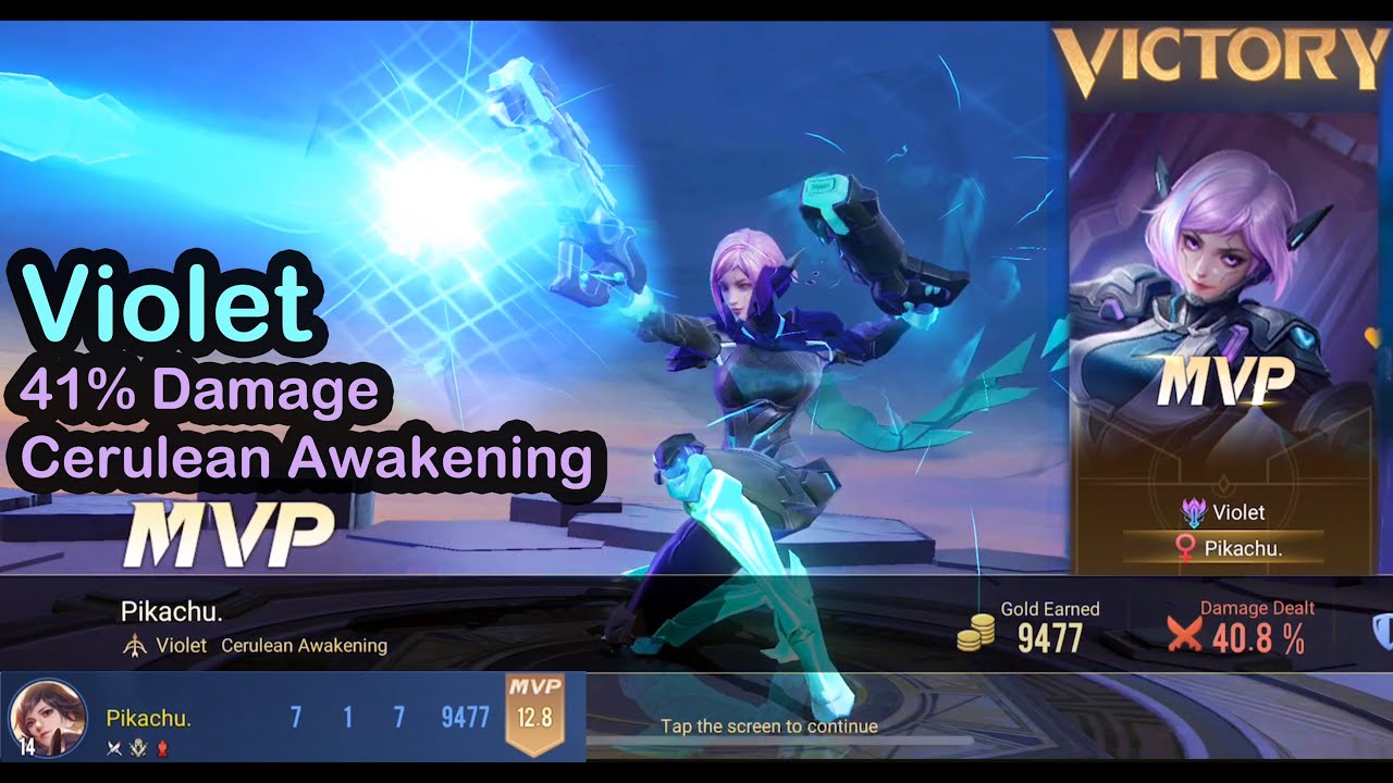 Violet | 41% Damage MVP | Cerulean Awakening | Arena of Valor | Liên ...