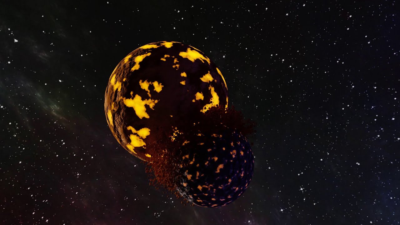 Large Asteroid Impact Simulation - YouTube
