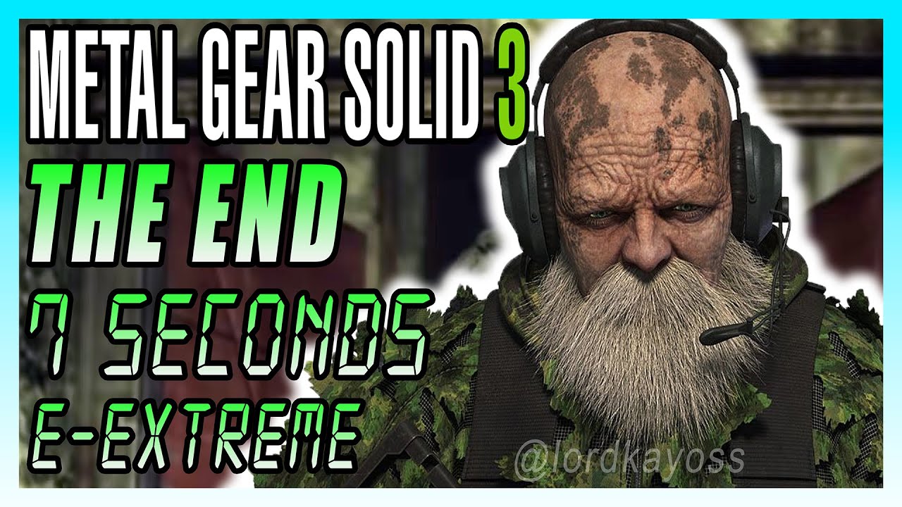 MGS3 Beating The End in 7 Seconds on E-Extreme [Lethal] [No Damage ...