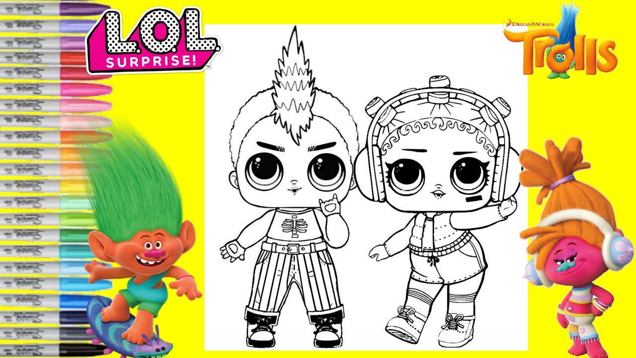 LOL Surprise Dolls Repainted as Dreamworks TROLLS Aspen Heitz & DJ Suki ...