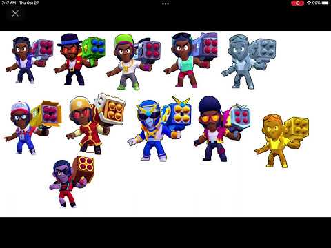 All BROCK skins in Brawl stars as of now - YouTube