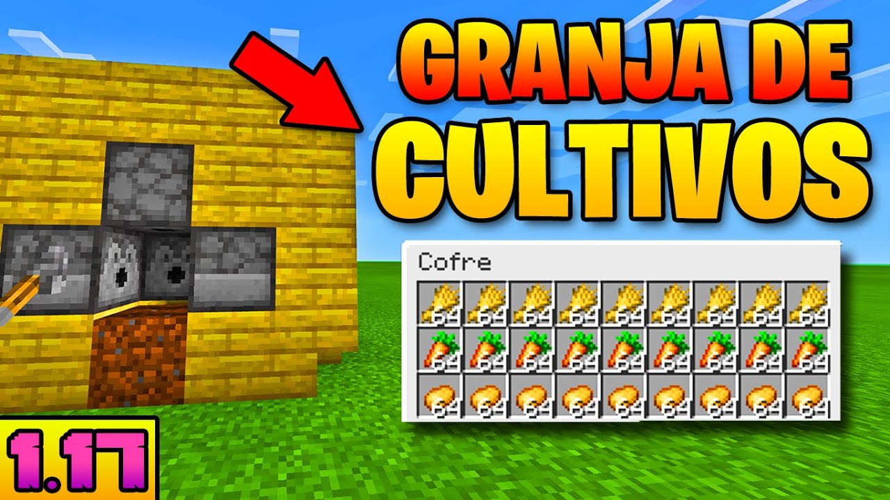 1 17 Como Hacer Una Granja De Cultivos En Minecraft Bedrock Pe Xbox