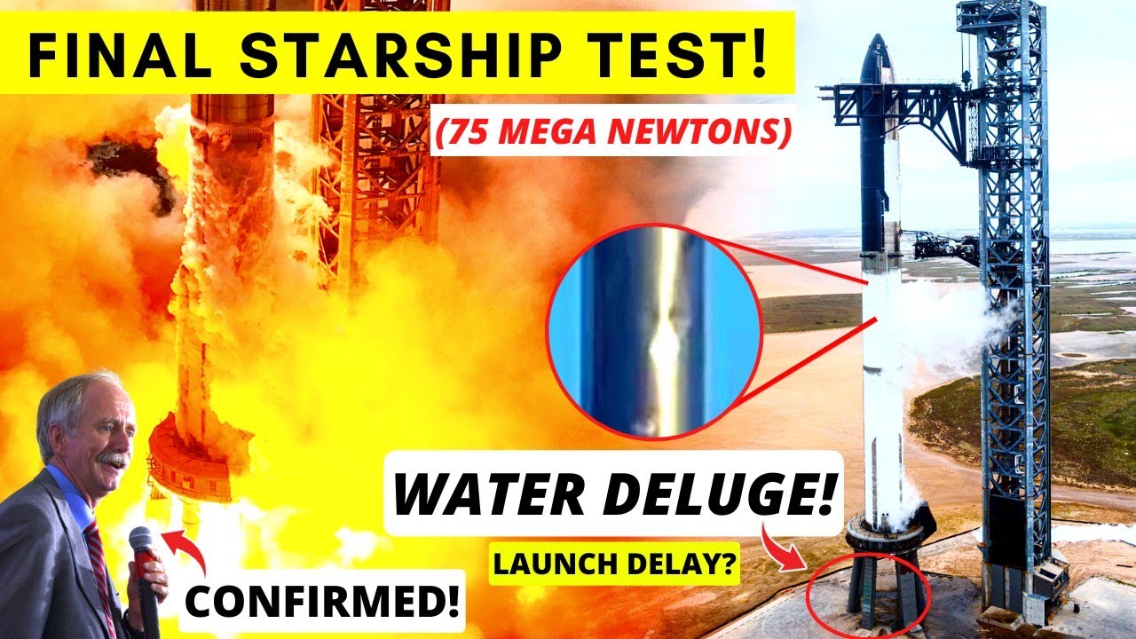 SpaceX Official Confirmed Starship 33-Engine Test Date, Water Deluge ...