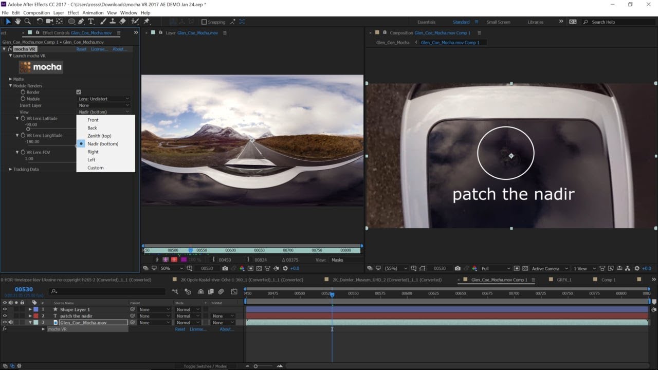 Mocha VR: Lens Module - YouTube