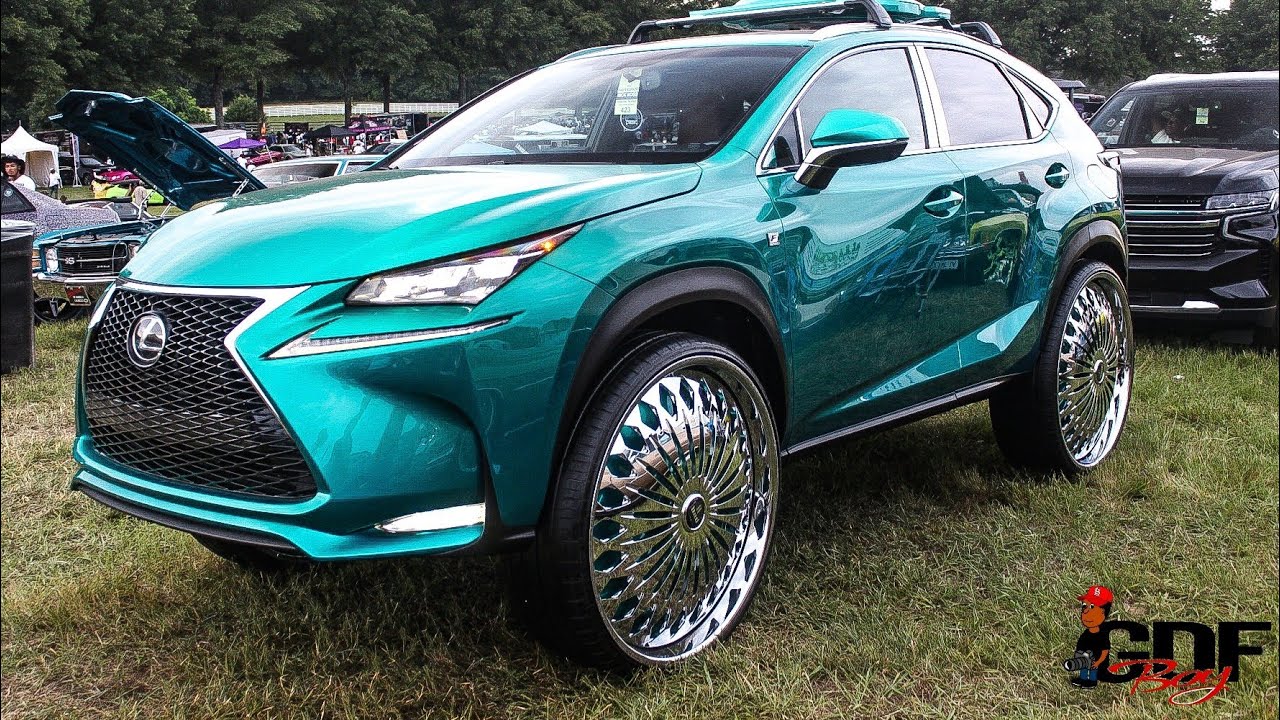 Candy Teal Faded Lexus Nx 200t F-Sport on 30" Dub Floats. - YouTube